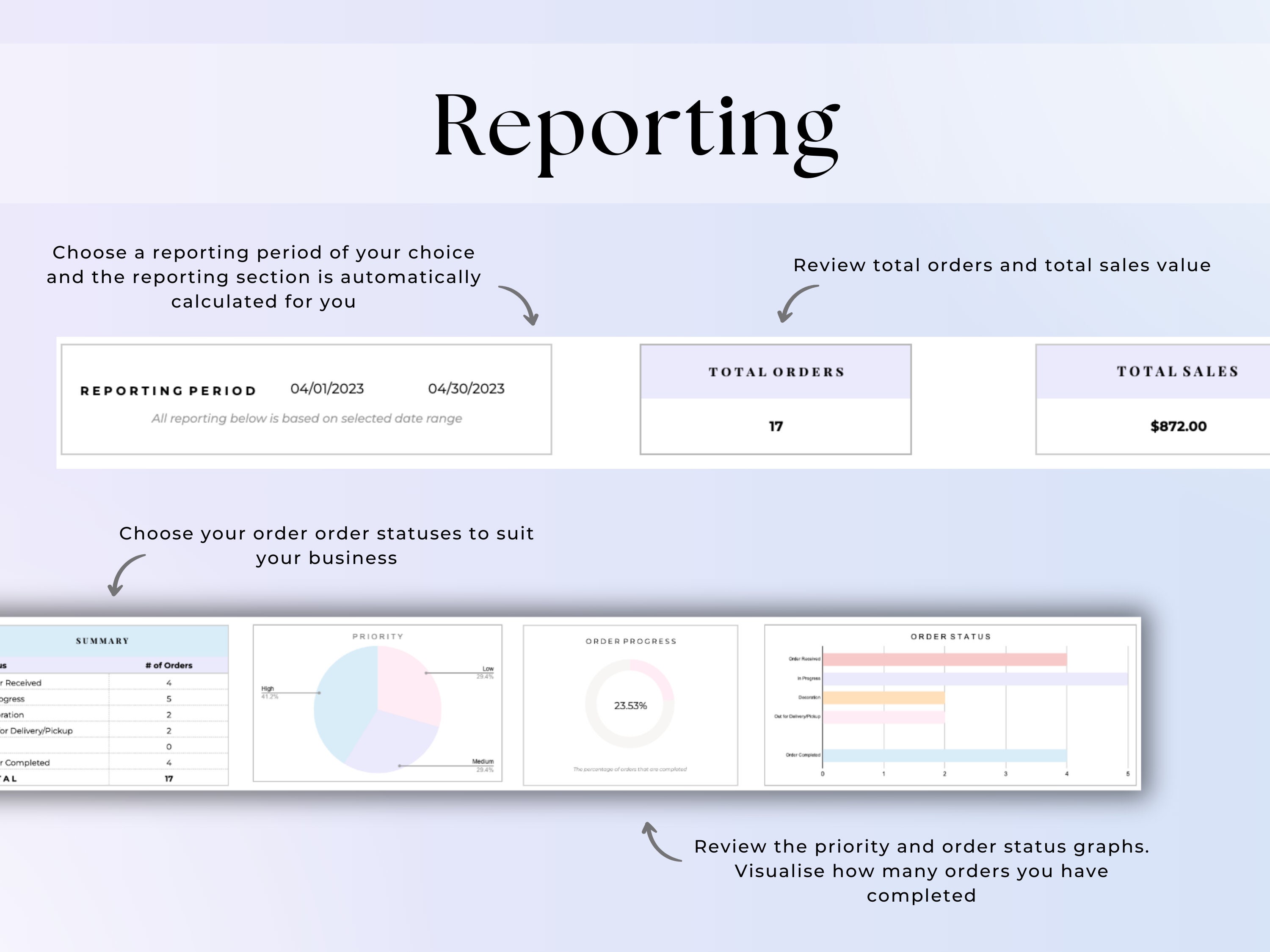 Order Tracker Spreadsheet, Home Baker Business Order Log Template ...