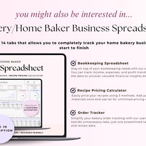 Order Tracker Spreadsheet, Home Baker Business Order Log Template ...