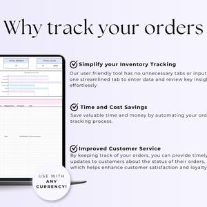 Order Tracker Spreadsheet, Small Business Order Manager Google Sheets ...