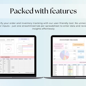Inventory Order Tracker Spreadsheet, Product Tracking Template for ...