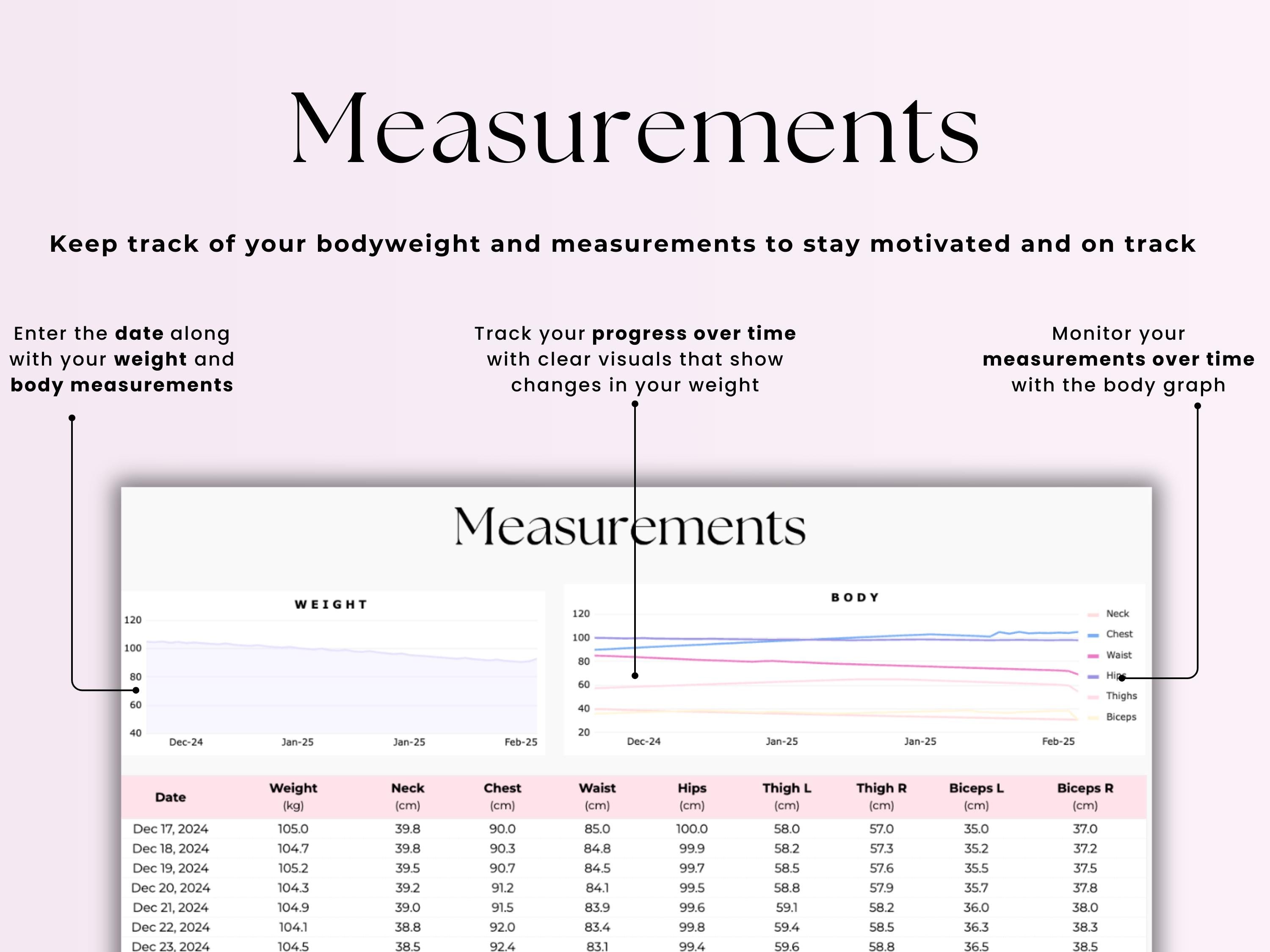 Workout Tracker Spreadsheet Google Sheets Beginners Exercise Planner ...