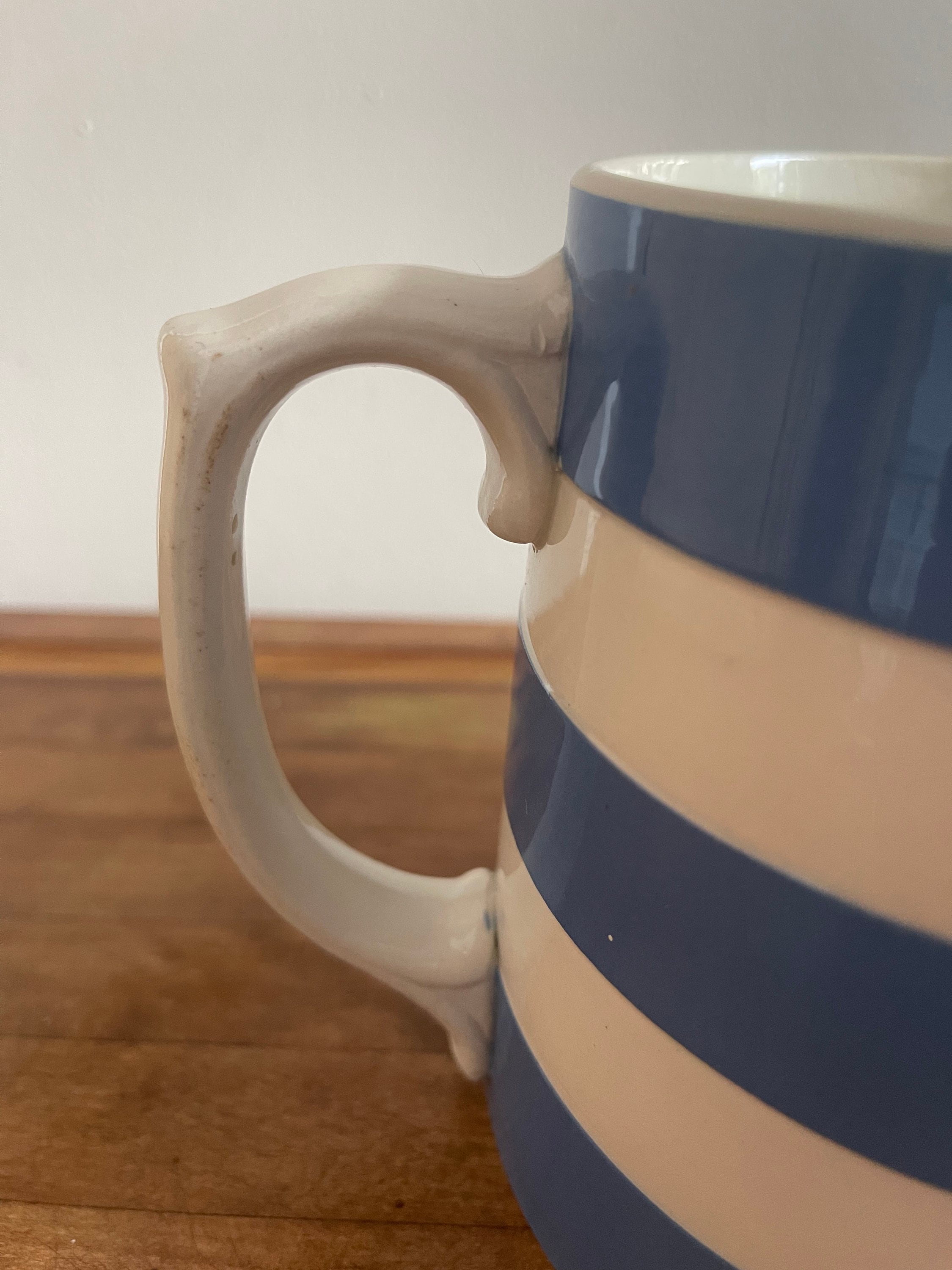 Vintage Green Co Gresley England Cornishware Blue & White Stripe ...