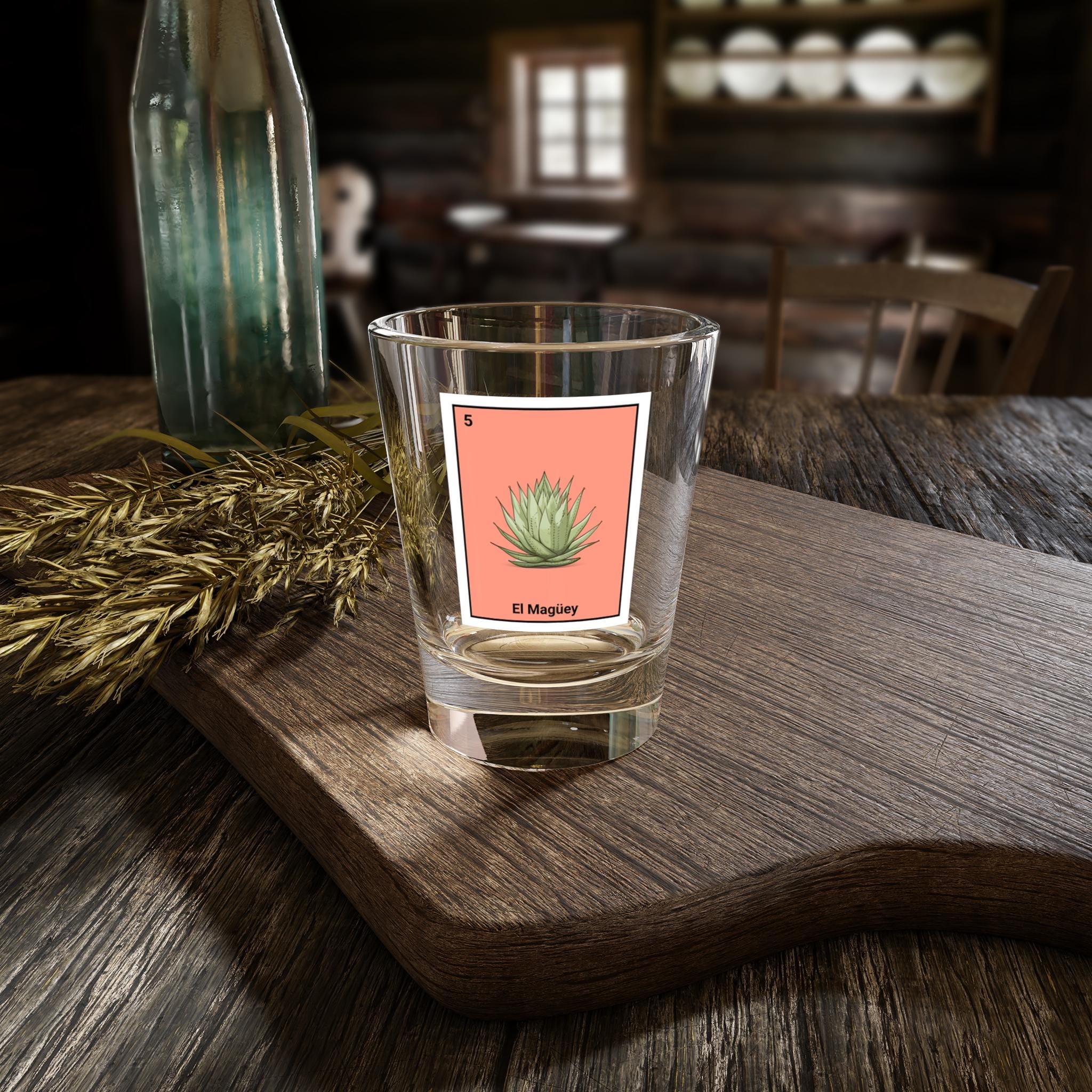 Agave Loteria Shot Glass / Tequila Lover / Marg / Mexican Shot Glasses ...