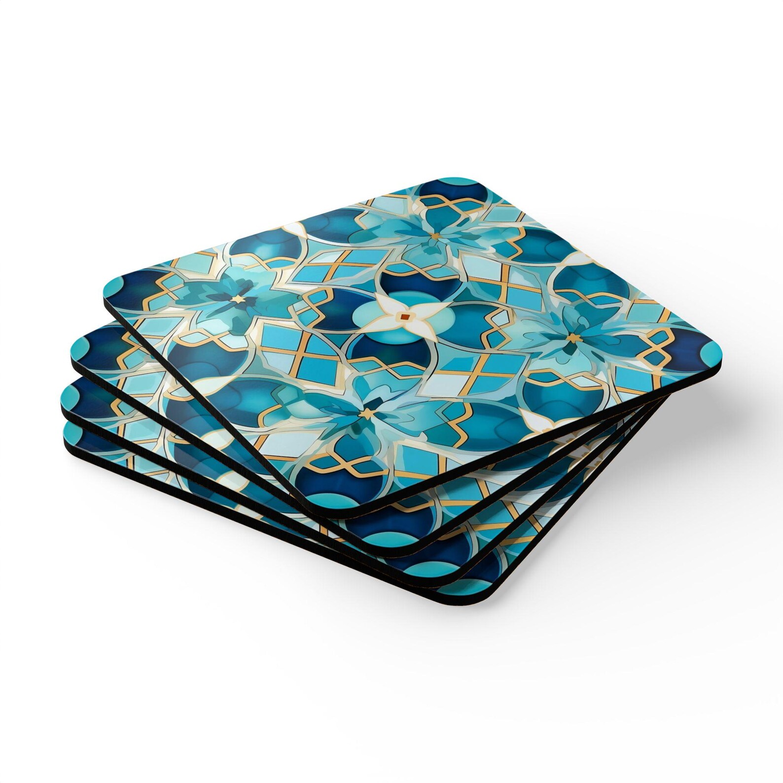 Moroccan Tile Coaster Set - Etsy