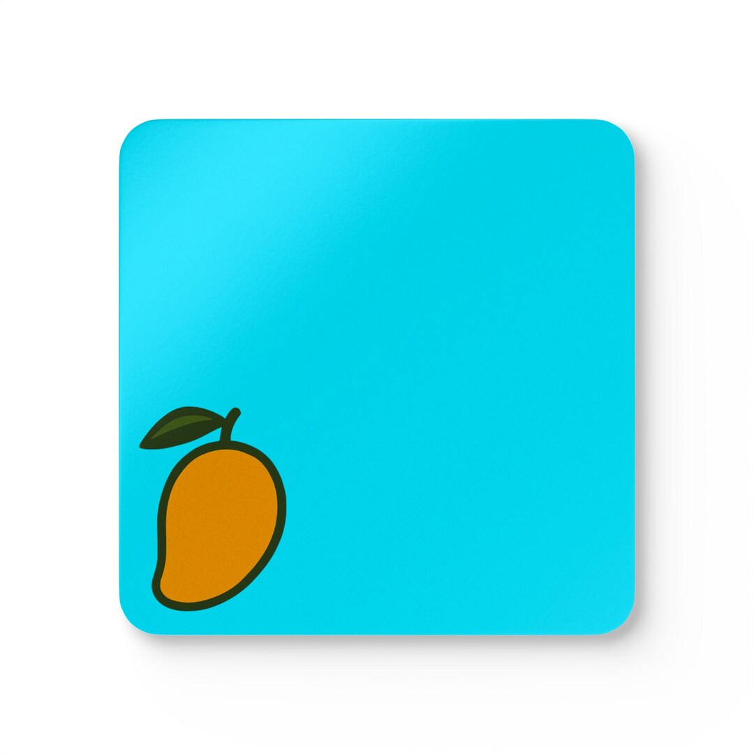 Mango Tango Coaster Set Bold Fruit Pop Art Vibes (set of 4) for Color ...