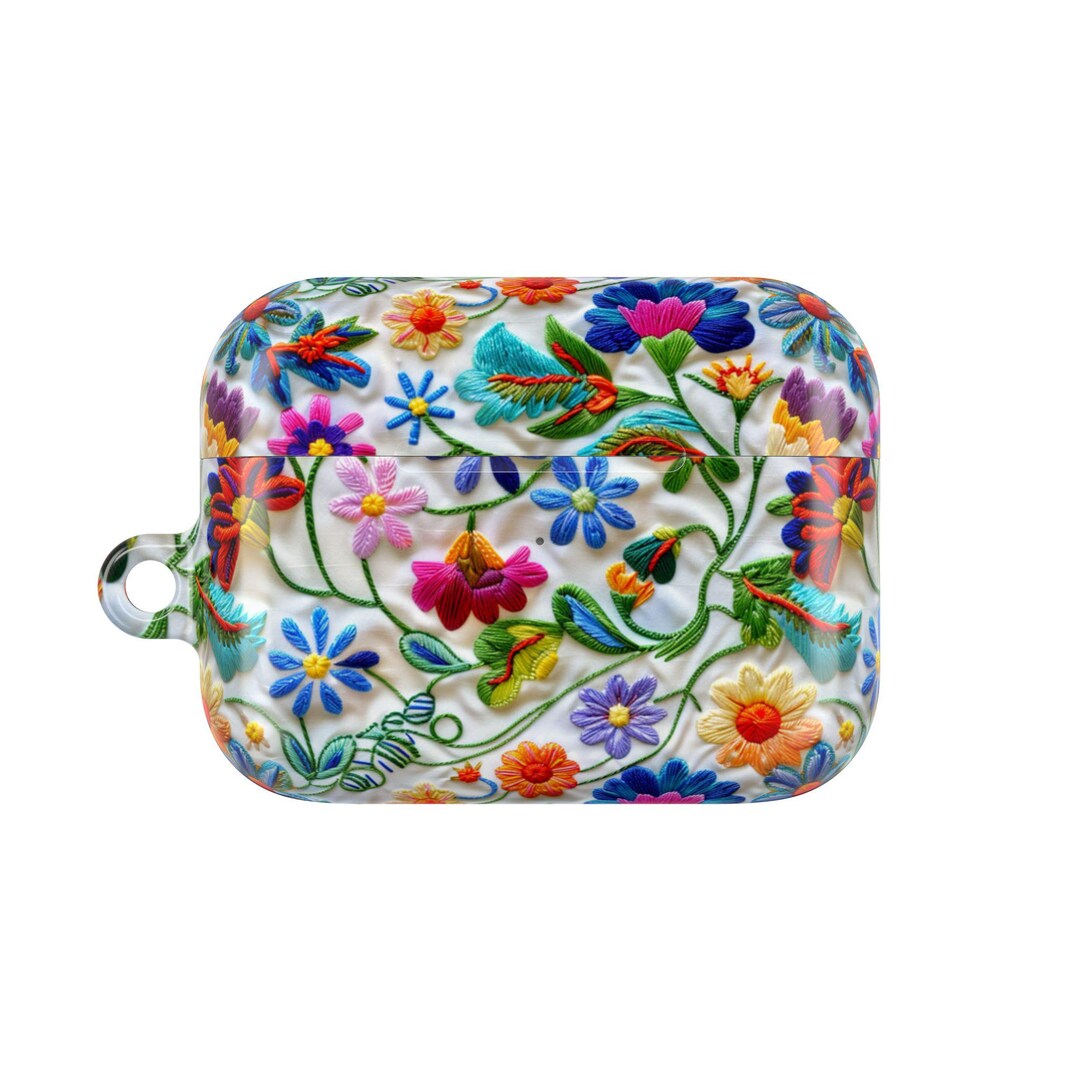 Vibrant Mexican Floral AirPod Case - Cute Earphone Cover, Floral Design ...