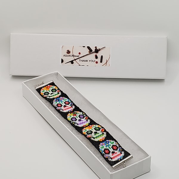 Sugar Skull Bracelet - Etsy