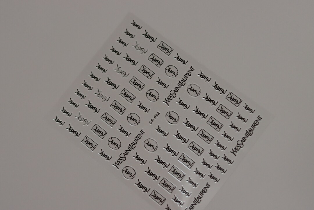 Lux Stickers for Nail Art Black Y Color - Etsy