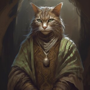 Tabaxi Druid Portraits | 12-pack | Dungeons & Dragons - Etsy