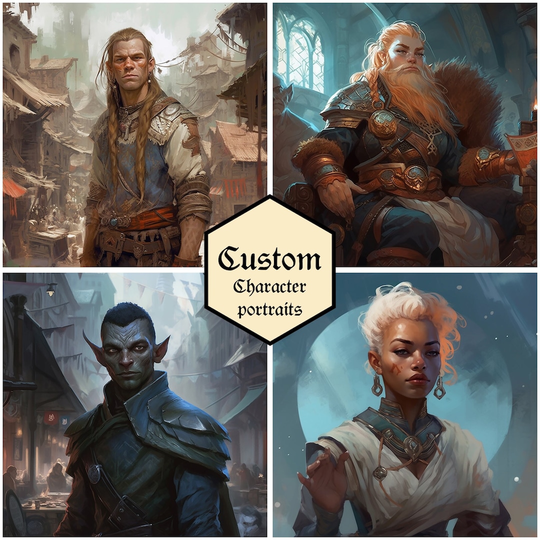 Custom Character Portrait Commission Dungeons & Dragons Pathfinder ...