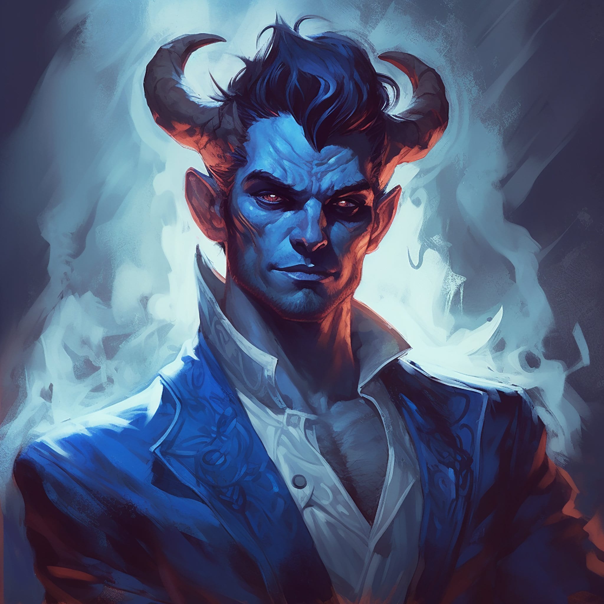 Tiefling Warlock Portrait