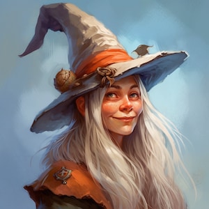 Female Gnome Wizard Portraits | 12-pack | Dungeons & Dragons - Etsy