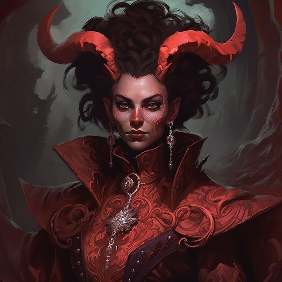 Tiefling Warlock Portrait