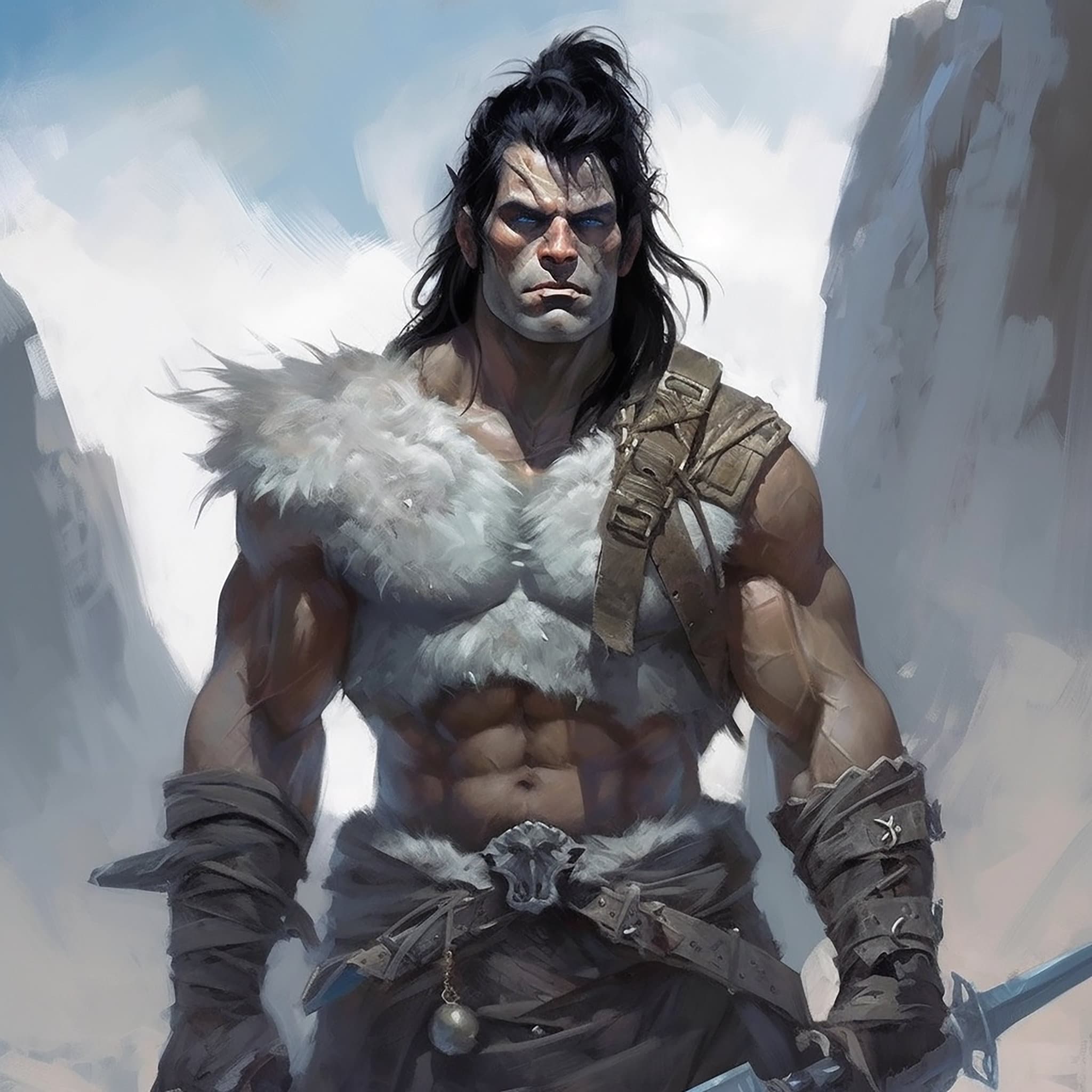 Male Half-orc Barbarian Portraits | 12-pack | Dungeons & Dragons - Etsy