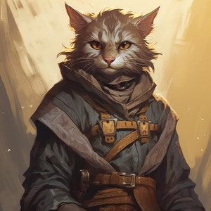 Tabaxi Rogue Portraits | 12-pack | Dungeons & Dragons - Etsy