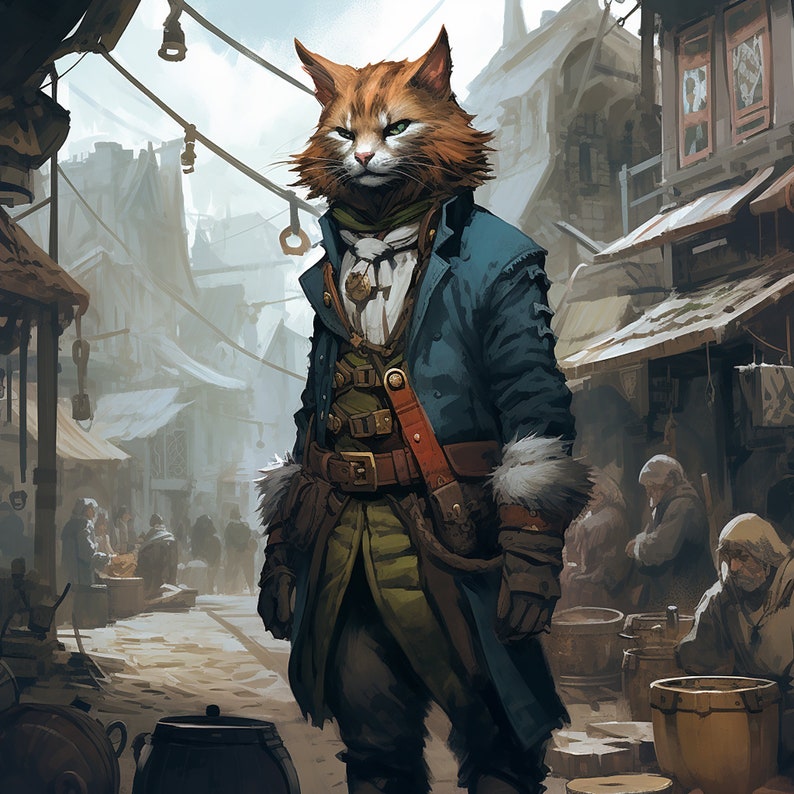 Tabaxi Rogue Portraits 12-pack Dungeons & Dragons - Etsy