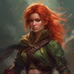 Female Human Rogue Portraits | 12-pack | Dungeons & Dragons - Etsy
