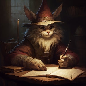 Tabaxi Wizard Portraits | 12-pack | Dungeons & Dragons - Etsy