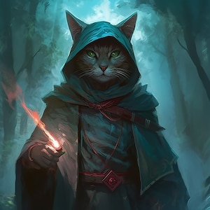 Tabaxi Warlock Portraits | 12-pack | Dungeons & Dragons - Etsy