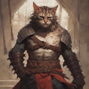 Tabaxi Barbarian Portraits | 12-pack | Dungeons & Dragons - Etsy