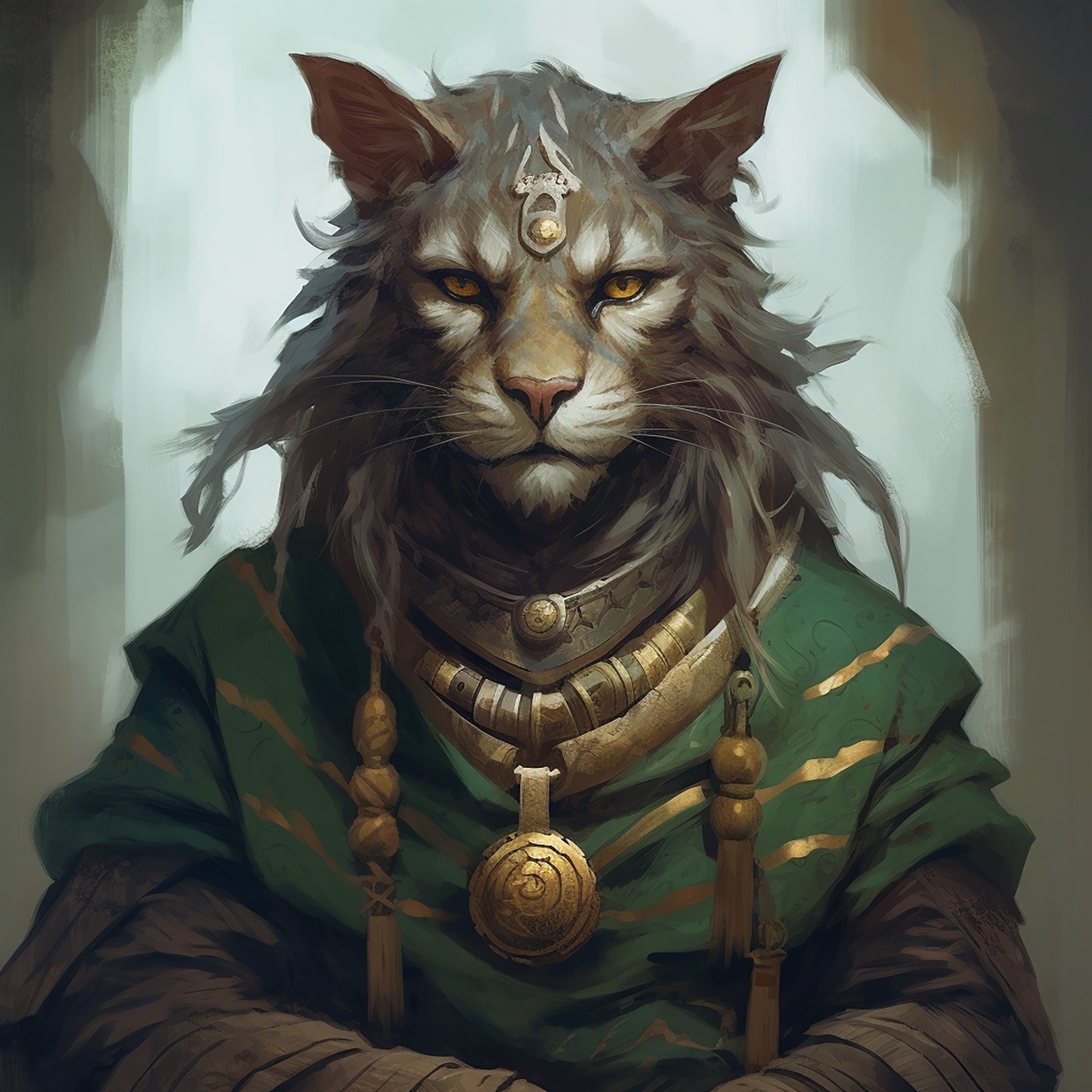 Tabaxi Druid Portraits | 12-pack | Dungeons & Dragons - Etsy