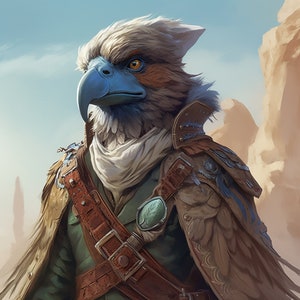 Aarakocra Ranger Portraits | 12-pack | Dungeons & Dragons - Etsy