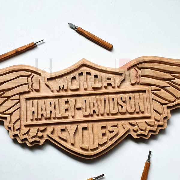 Wood Carved Motorcycle - Etsy