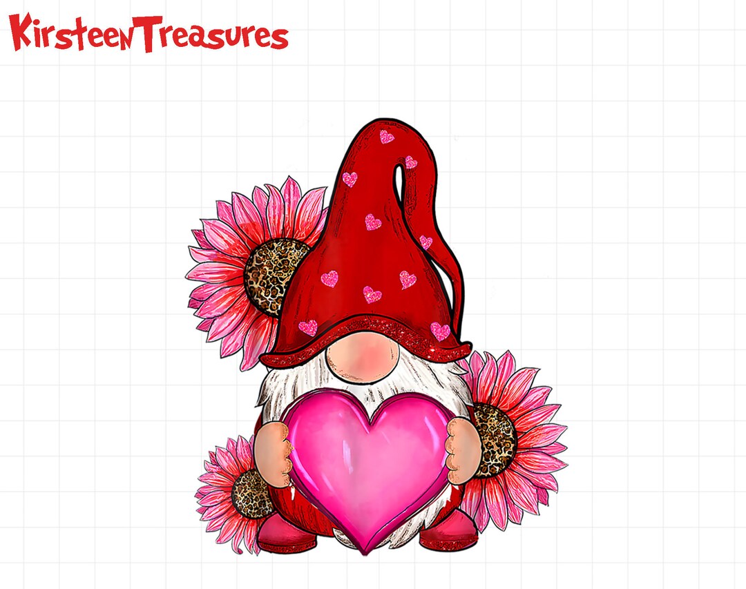 Valentine's Day Gnomies Png Sublimation Design, Gnomes Sublimation ...