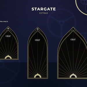 Stargate: Steampunk, Starry Themed Overlay Set for Twitch Streams - Etsy
