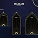Stargate: Steampunk, Starry Themed Overlay Set for Twitch Streams - Etsy