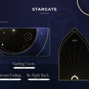 Stargate: Steampunk, Starry Themed Scene Set for Twitch Streams - Etsy