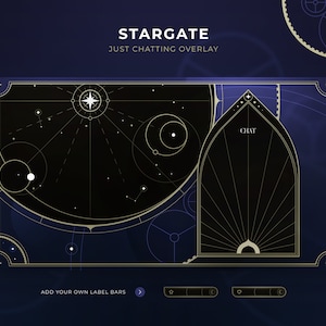 Stargate: Steampunk, Starry Themed Stream Graphics for Twitch Streams ...