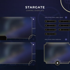 Stargate: Steampunk, Starry Themed Stream Graphics for Twitch Streams ...