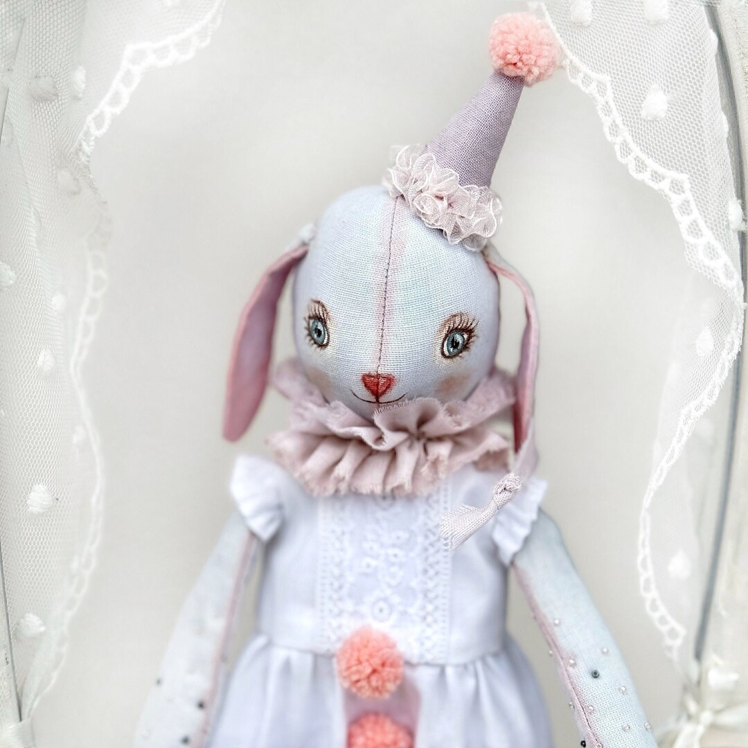 Handcrafted Circus Bunny Collectible and Playful - Etsy