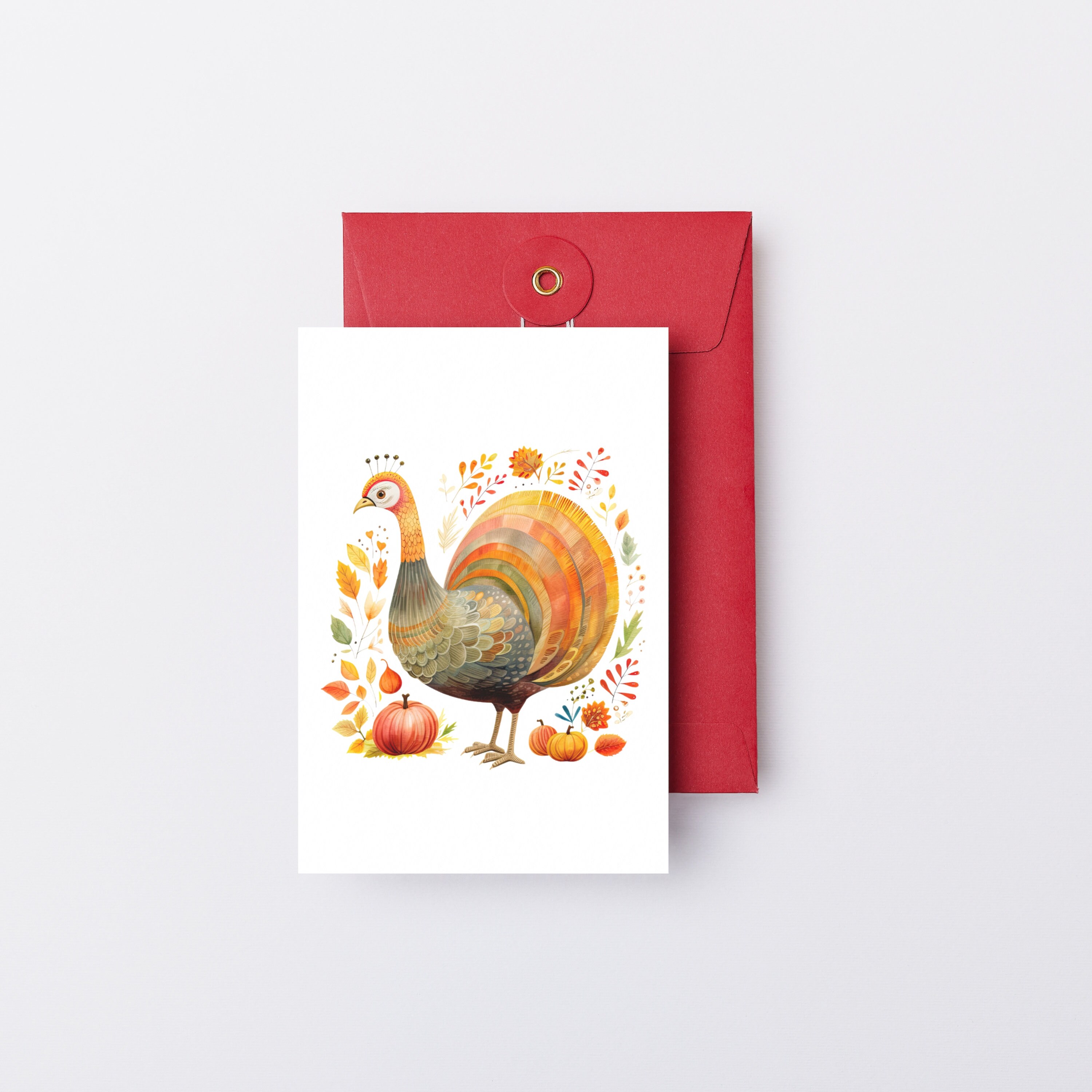 Colorful Watercolor Turkeys 30 PNG 300 DPI, Thanksgiving Turkey Clipart ...