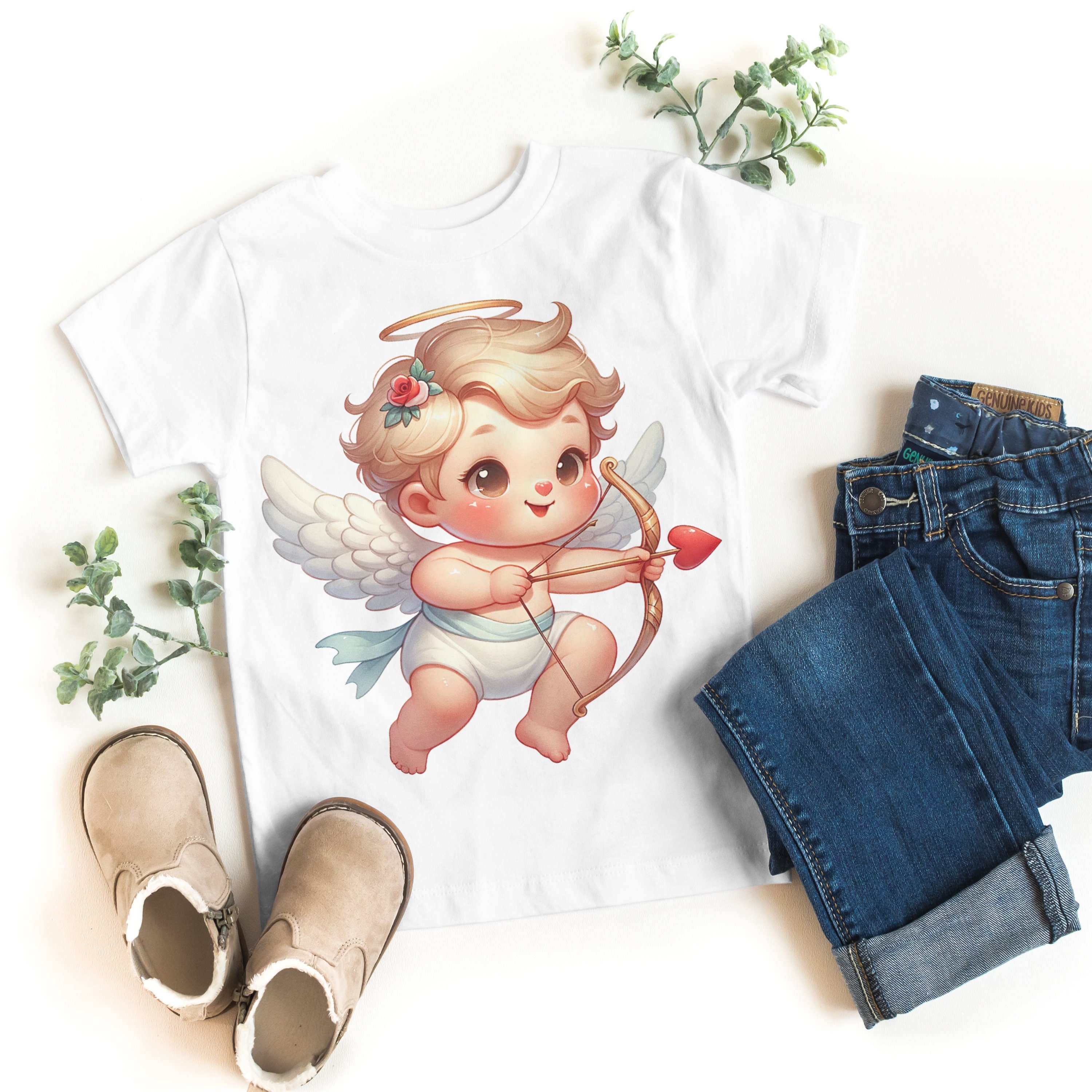 Water Color Valentine's Cute 20 PNG Cupid Clipart, Baby Angel Cupid ...