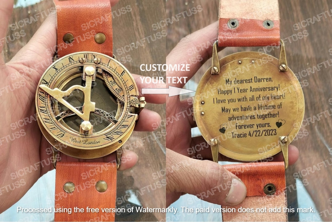 Personalized Magnetic Wrist Sundial Compass Watch | Best Gift for ...