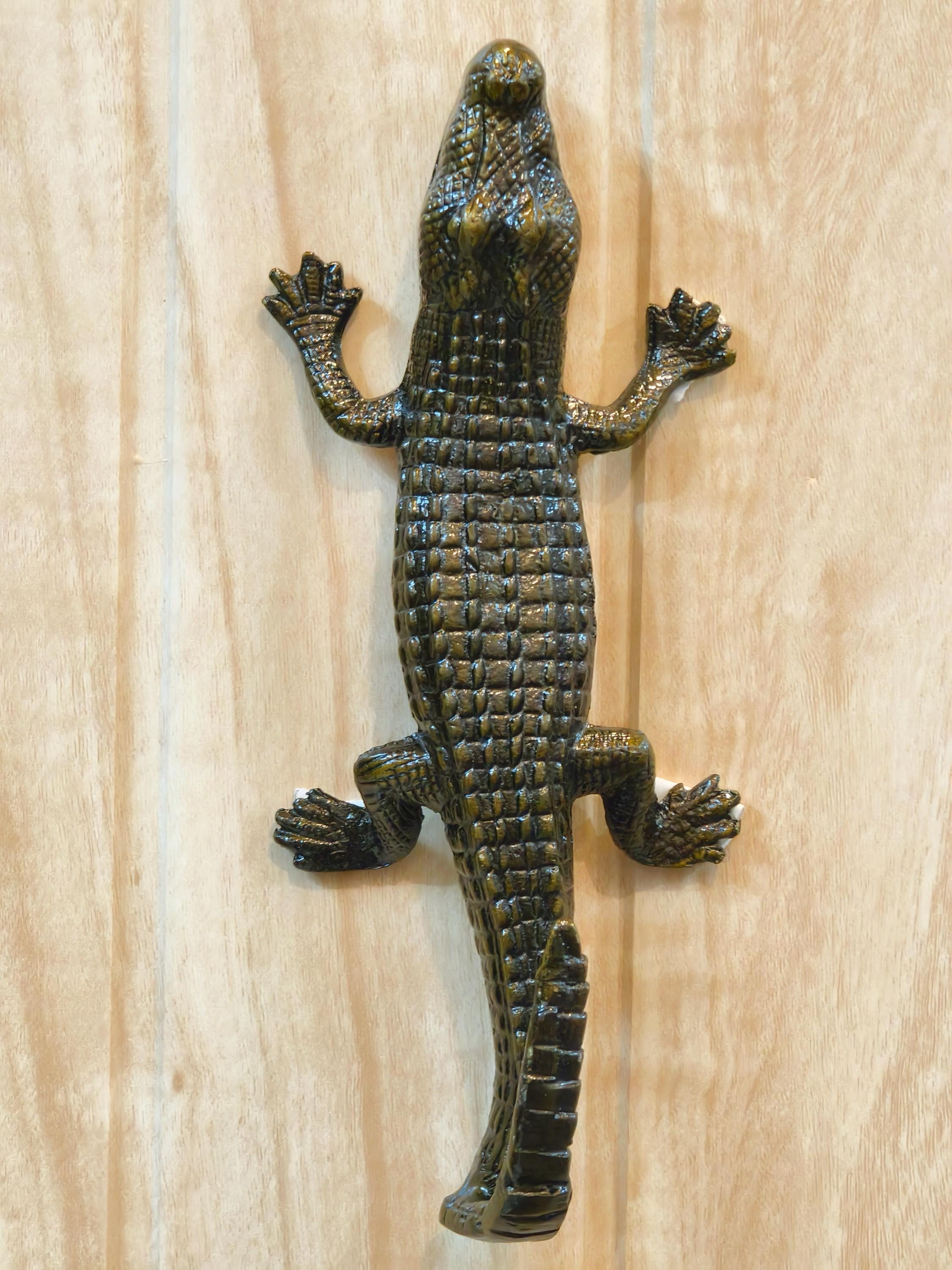 Wall Mounted Crocodile Hook, Wall Hooks Unique, Kitchen Towel Hanger ...