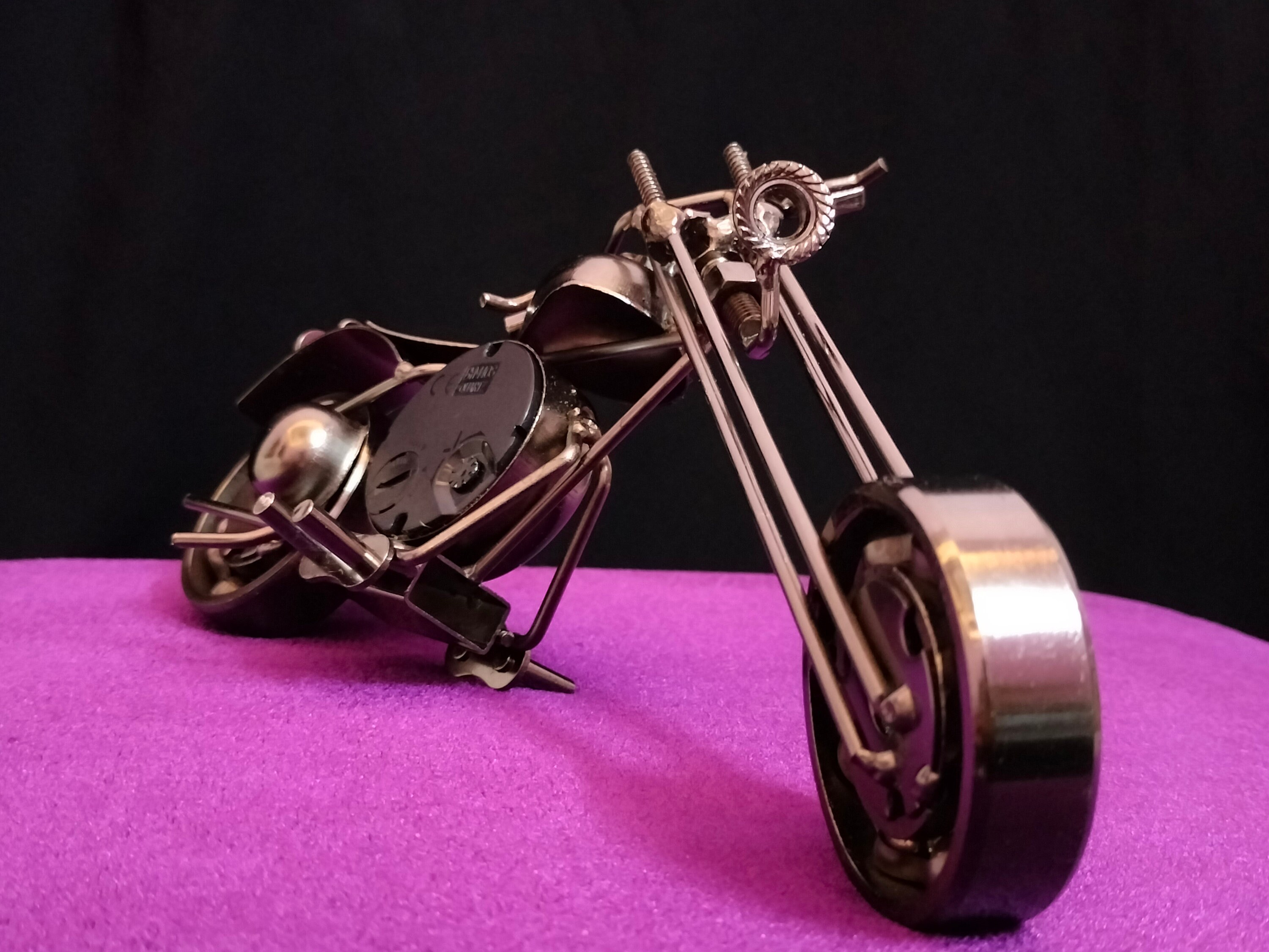 Table Top Showpiece Metal Motor Bike With Clock Iron Metal - Etsy