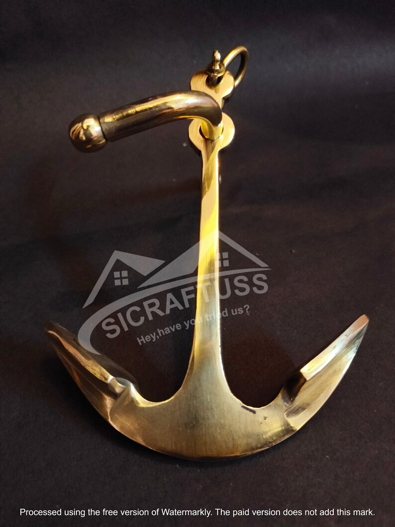 Personalized Solid Brass Anchor Paper Weight Paperweights Nautical ...