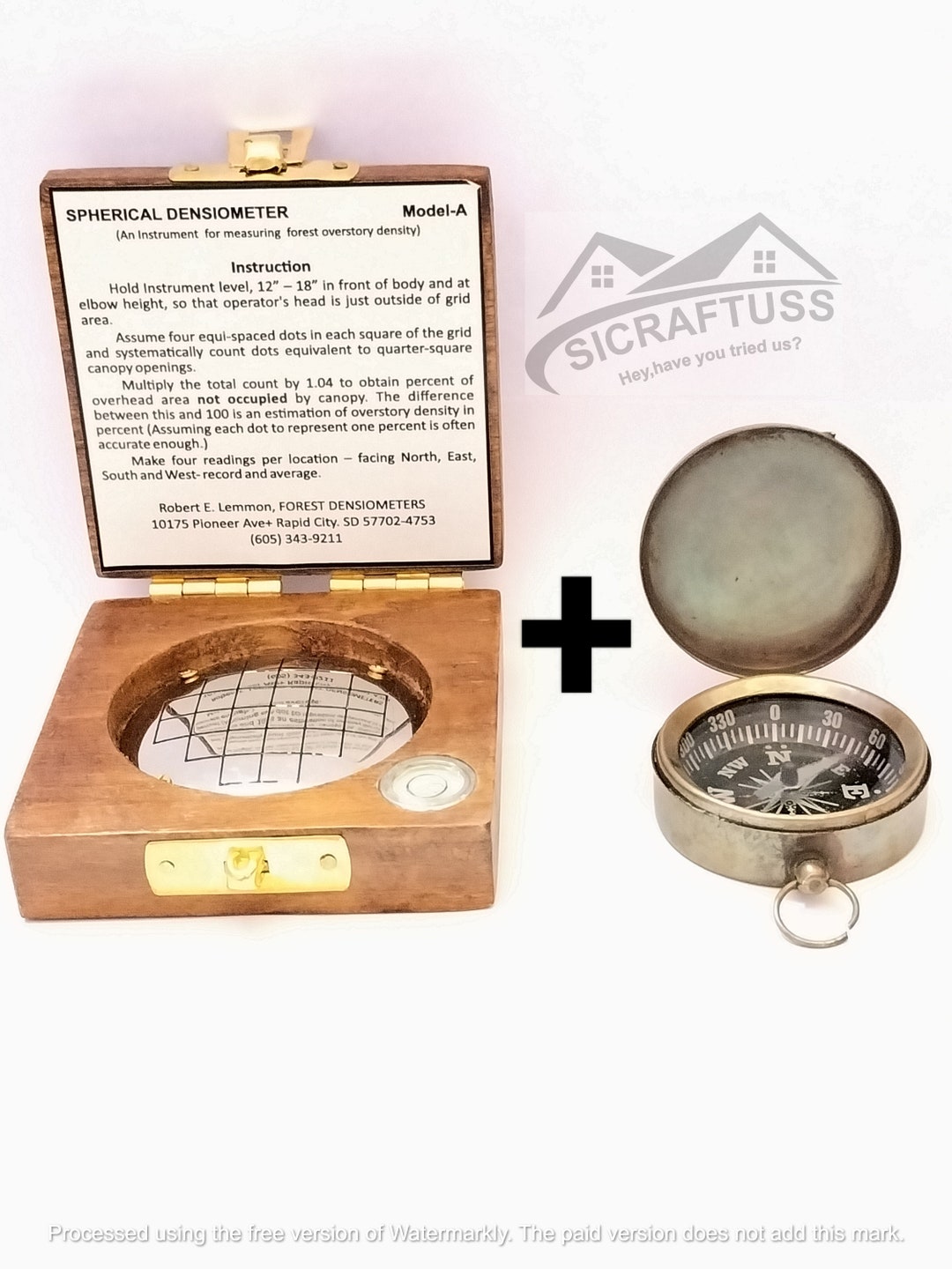 Spherical Densiometer, Forestry Suppliers Spherical Crown Densiometer ...