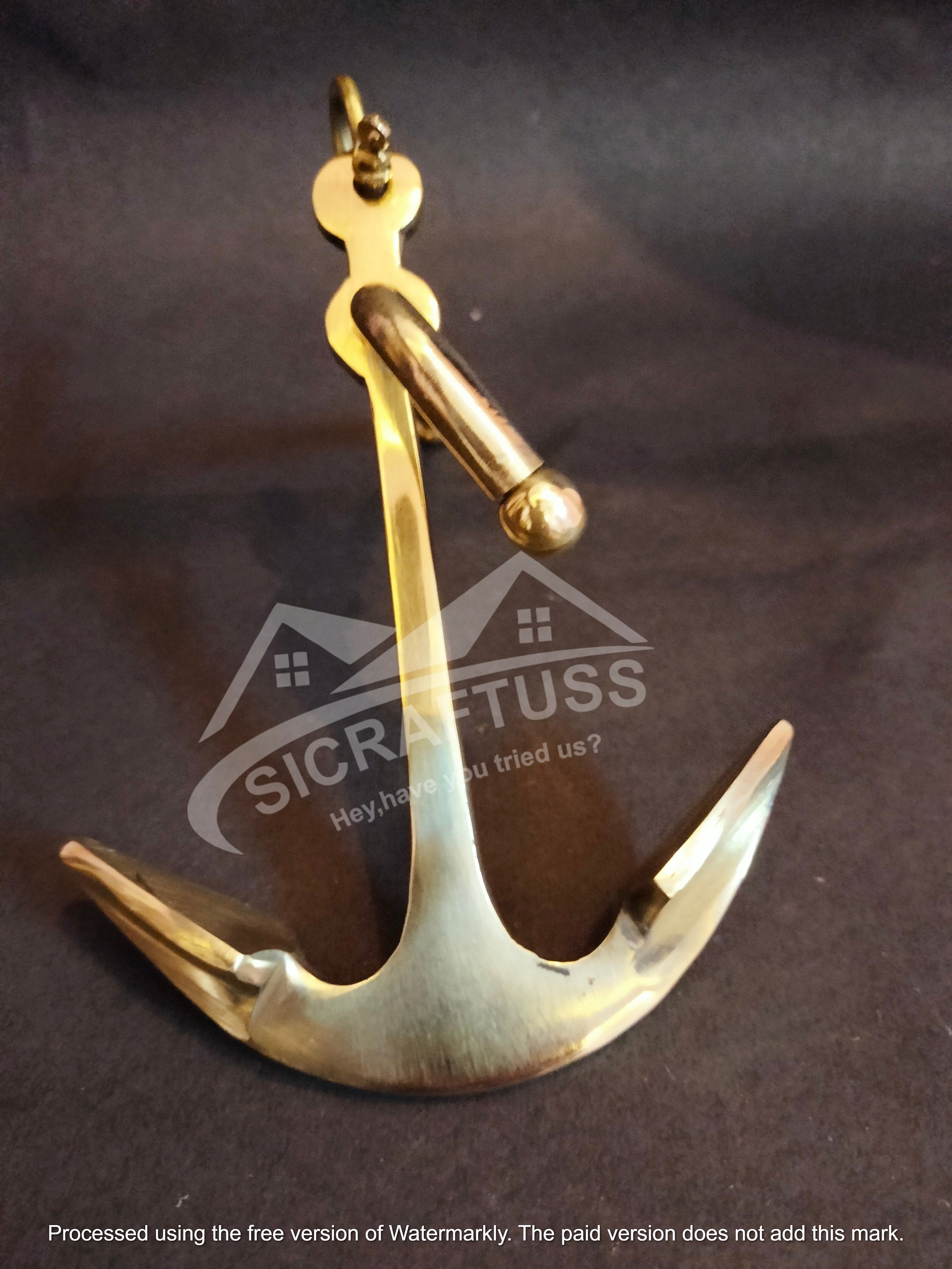 Personalized Solid Brass Anchor Paper Weight Paperweights Nautical ...