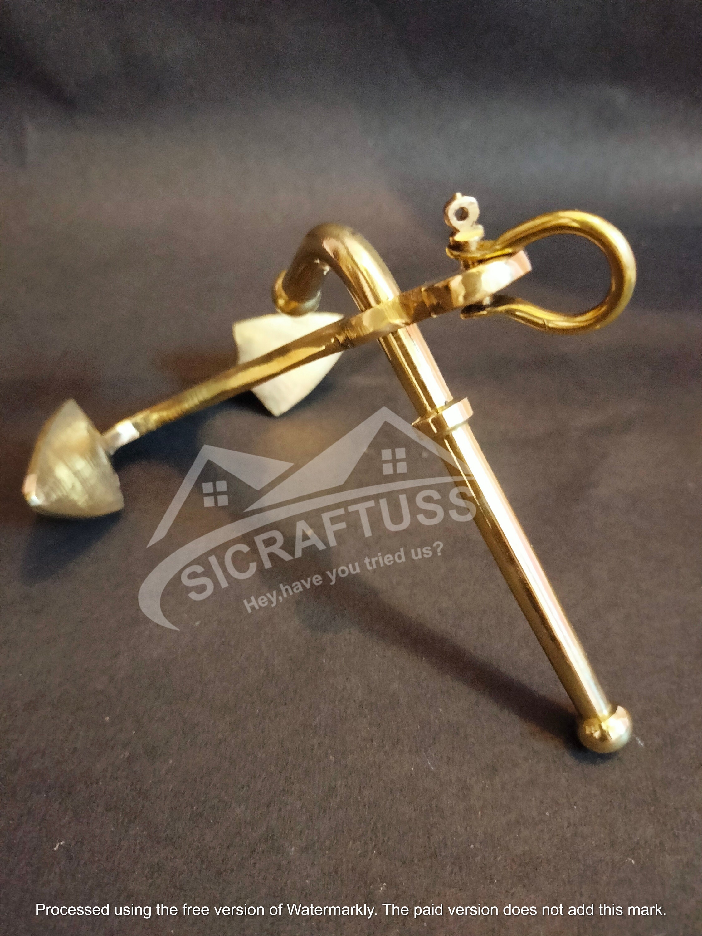 Personalized Solid Brass Anchor Paper Weight Paperweights Nautical ...