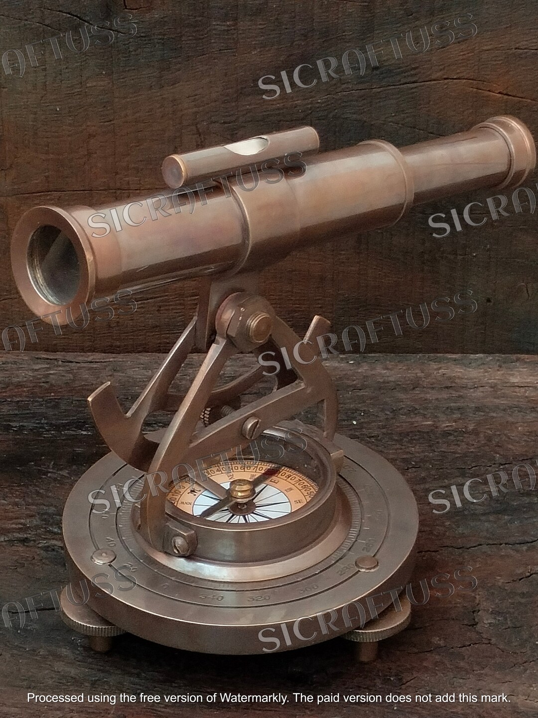 Personalized Brass Alidade Transit Telescope Working Compass - Etsy