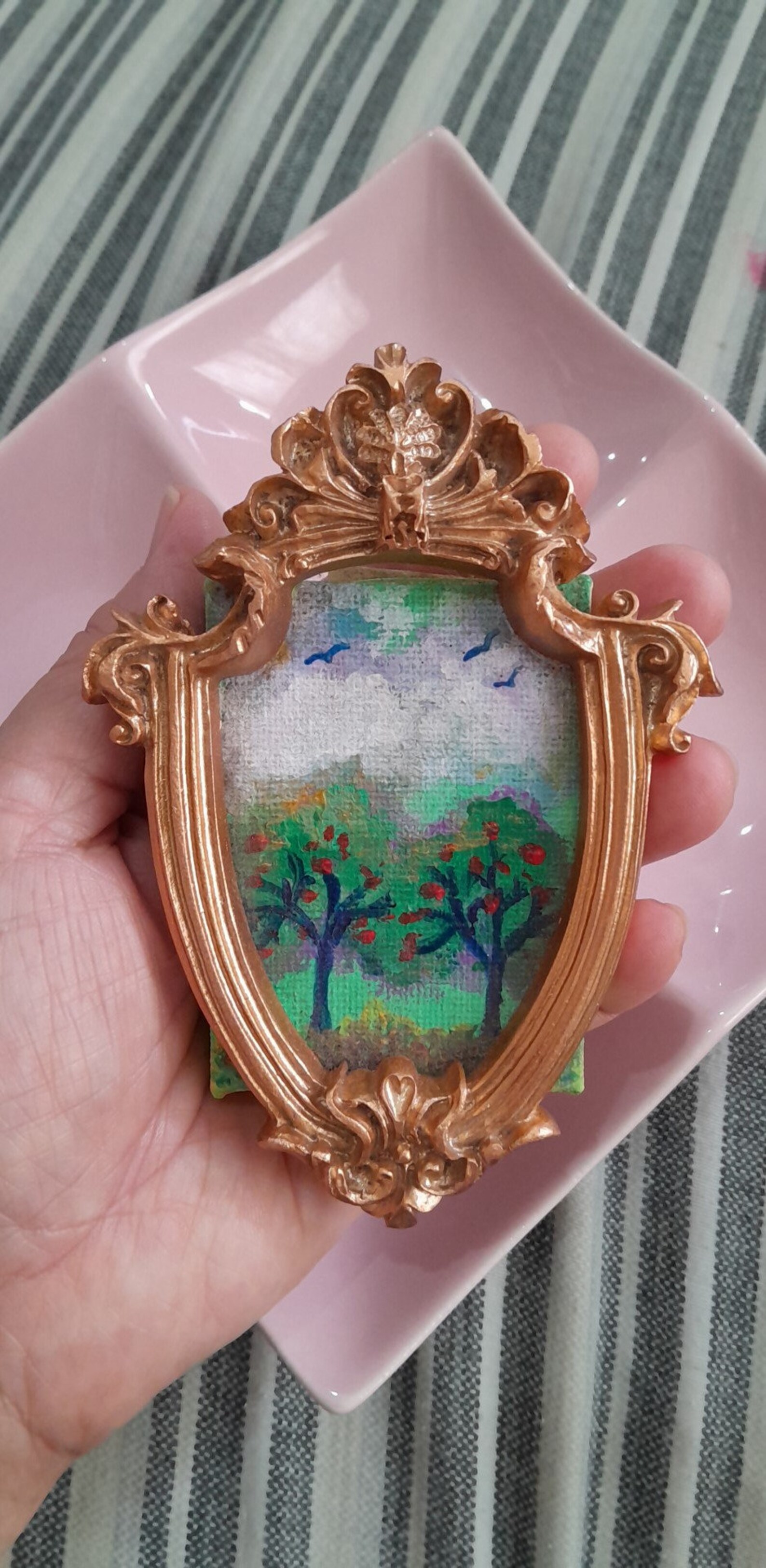 Original Handpainted Paintings With Vintage Design Frame , Sold per ...