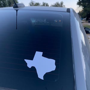 Texas State | Car Decal - Etsy