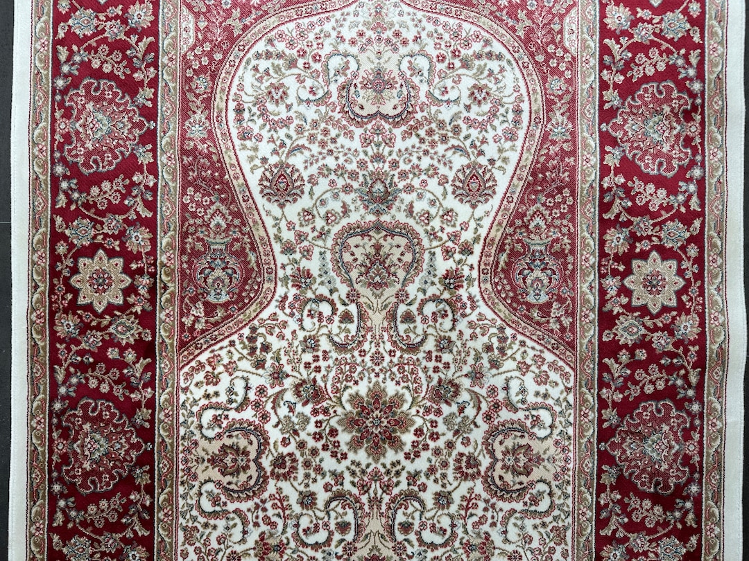 Sajadah Silk Rug, 3x4 Carpet, Prayer Mat Rug, Muslim Silk Rug, Turkish ...