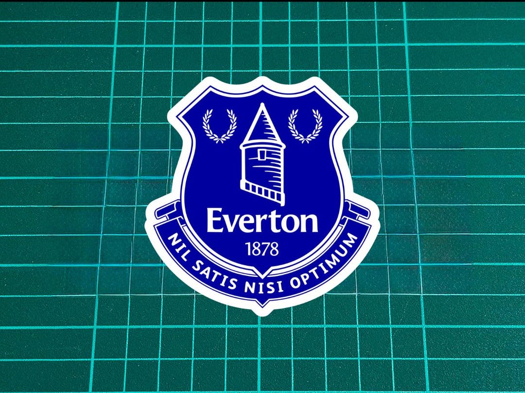 Everton FC Fan Sticker | Vinyl Decal for Car, Helmet, Laptop ...