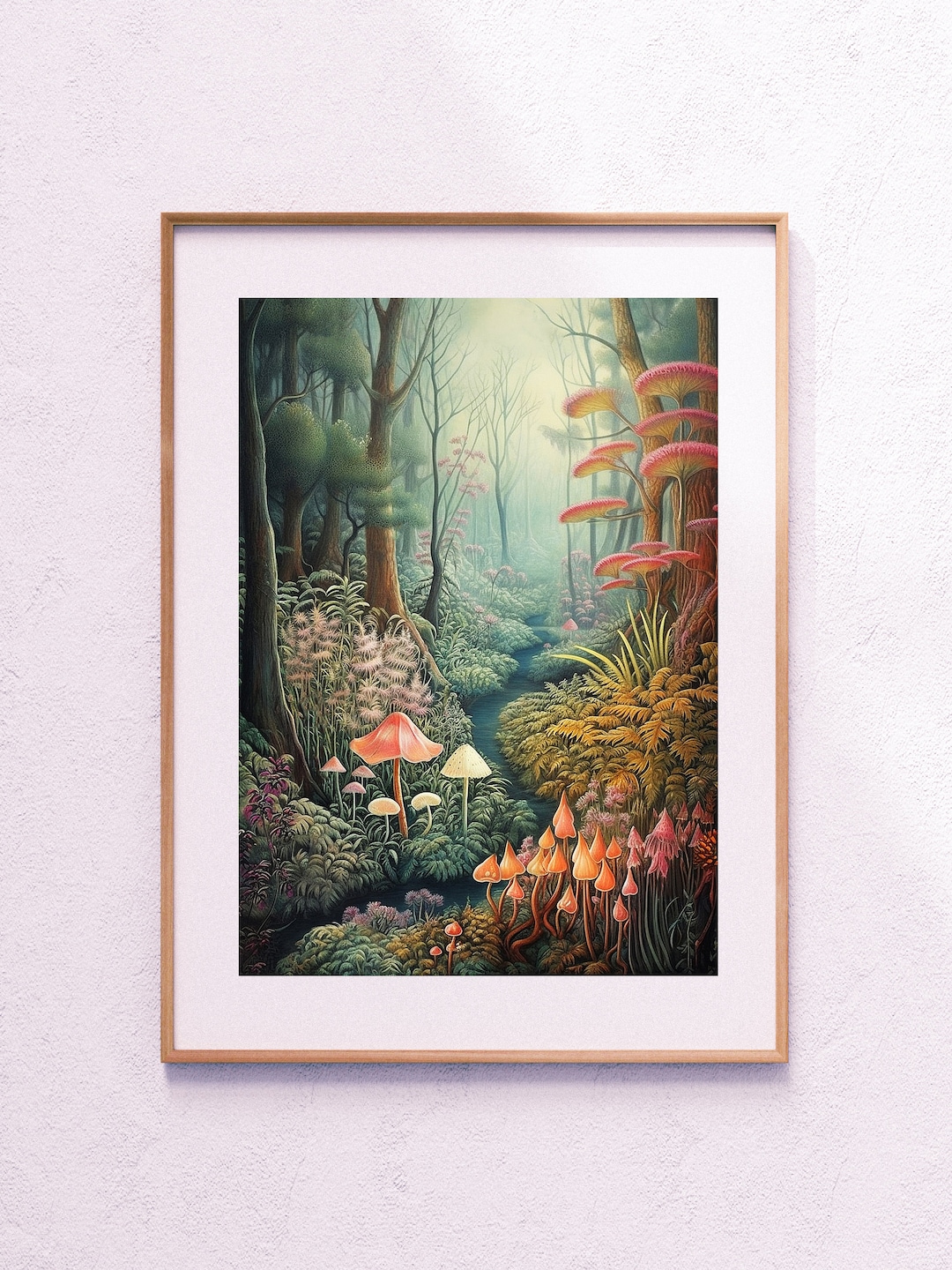 A4 Print magical Forest / Wall Decoration / Surreal / High Quality ...