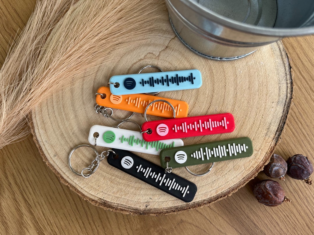 Personalised Spotify Code Keychain | 24 Colour Options for Individual ...
